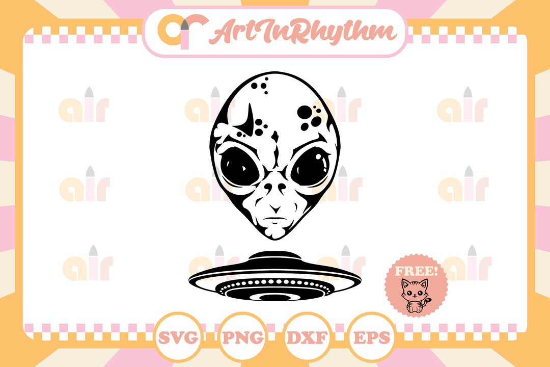Alien Head Svg Alien Head Vector Alien Head Clipart - Etsy