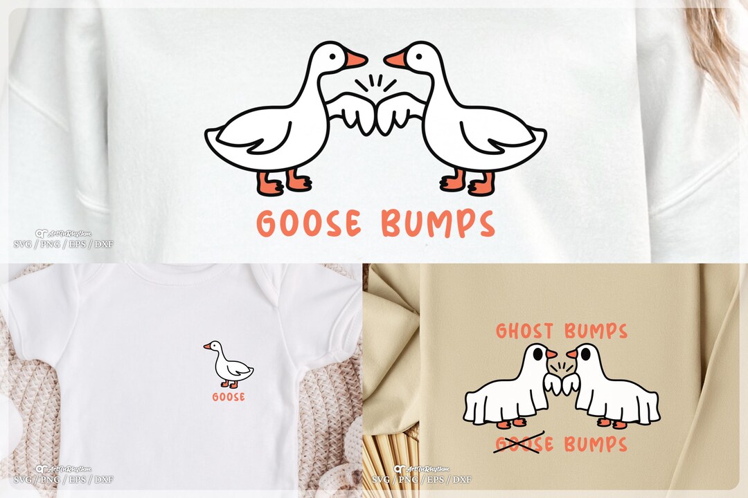 Goose Svg, Goose Bumps Svg, Ghost Bumps Svg, Funny Goose Svg, Silly ...