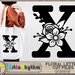 Letter X Svg Floral Letter X Alphabet Svg Letter Svg - Etsy