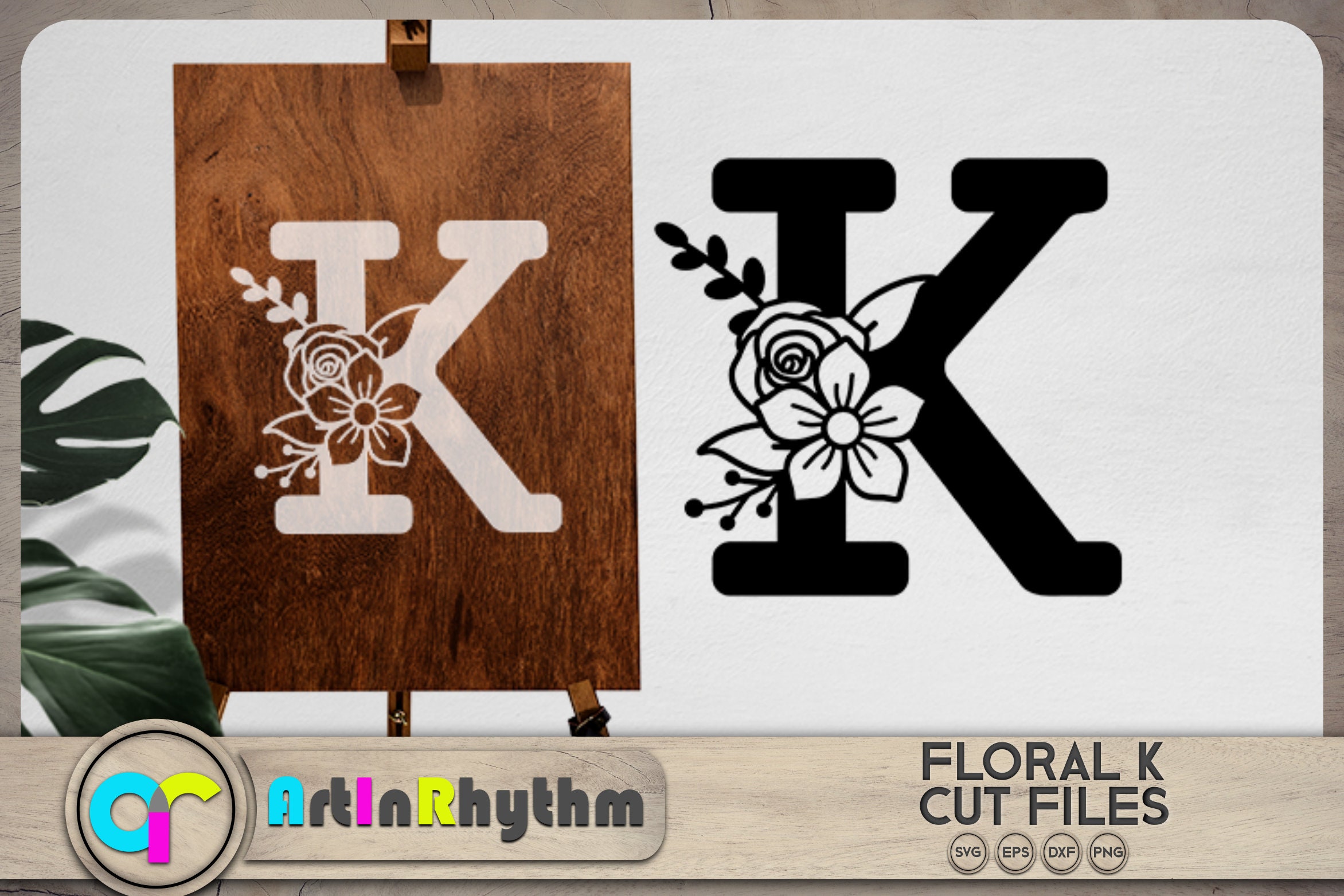 Letter K Svg Floral Letter K Alphabet Svg Letter Svg - Etsy