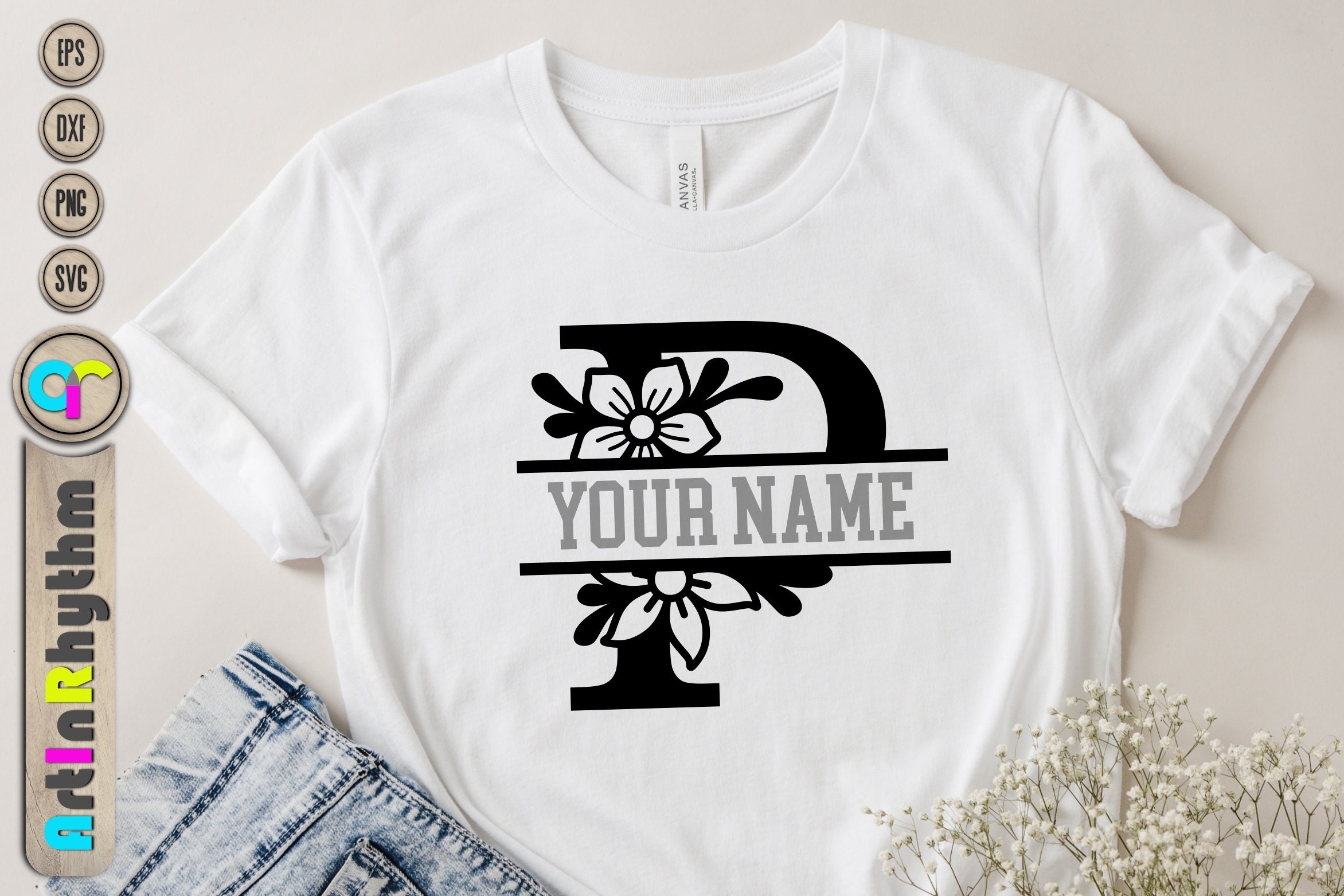 Split Letter P Monogram Svg Letter P Monogram Svg Floral - Etsy