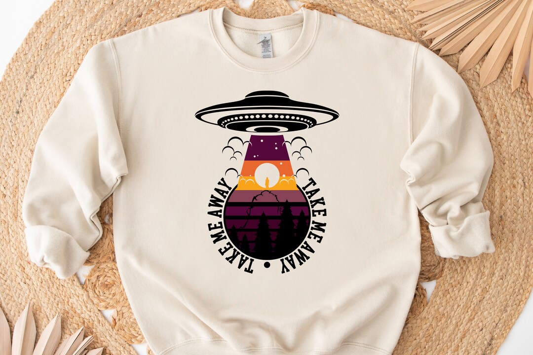 Take Me Away Svg, Alien Shirt Design, Alien Svg, Sunset Vector Svg ...