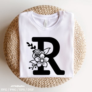 Letter R Svg, Floral Letter R, Alphabet Svg, Letter Svg, Letter ...