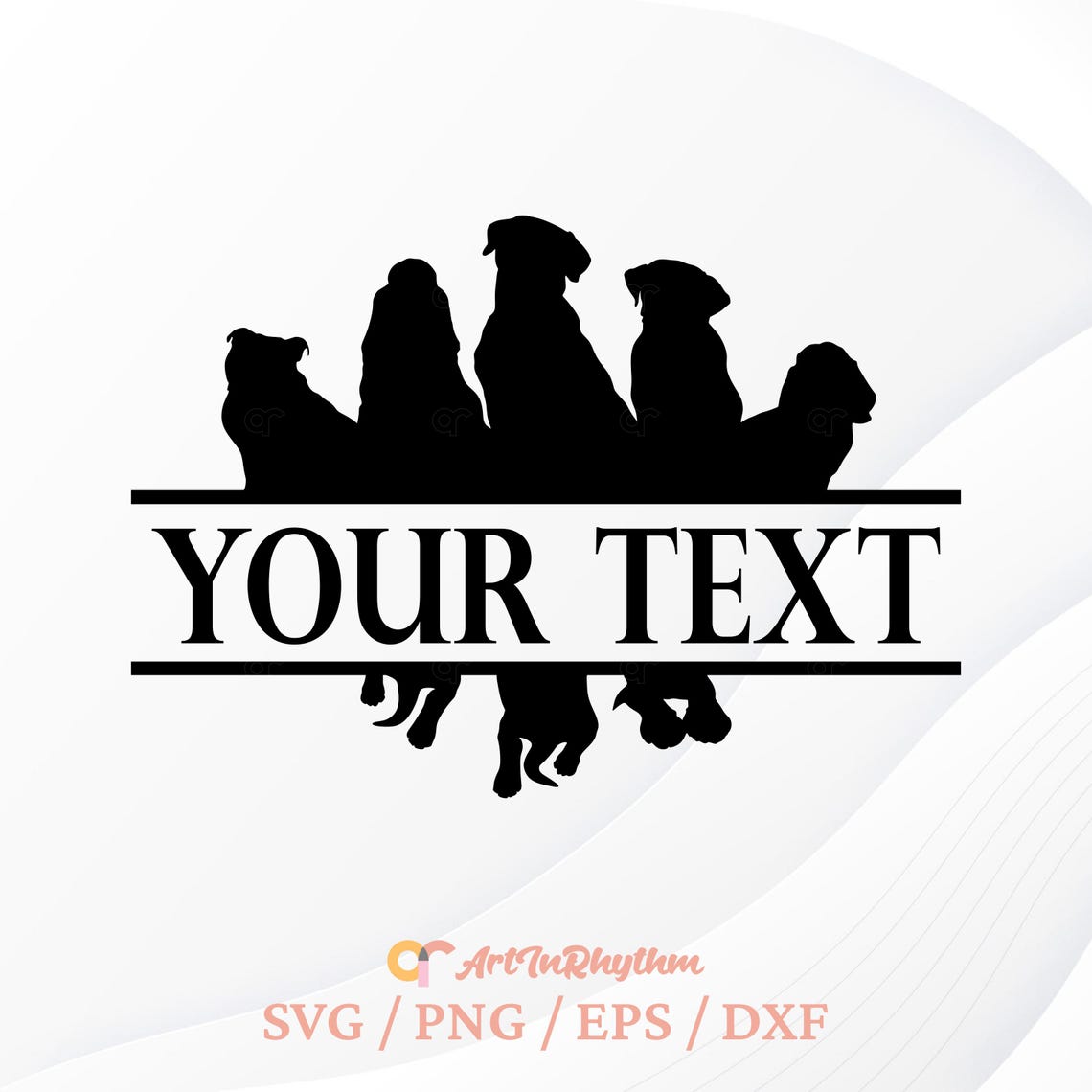 Dogs Svg, Dog Split Monogram Svg, Dog Monogram Svg, Dog Cliparts ...