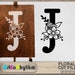Letter J Svg Floral Letter J Alphabet Svg Letter Svg - Etsy