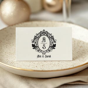 Personalize Wedding Royal Monogram Logo, Premium Elegant Victorian ...