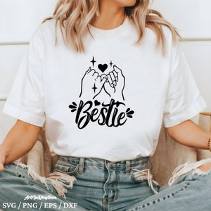 Best Friend Pinky Promise Svg, Pinky Promise Svg, Bestie Svg, Girl Best Friend Svg, Friendship ...