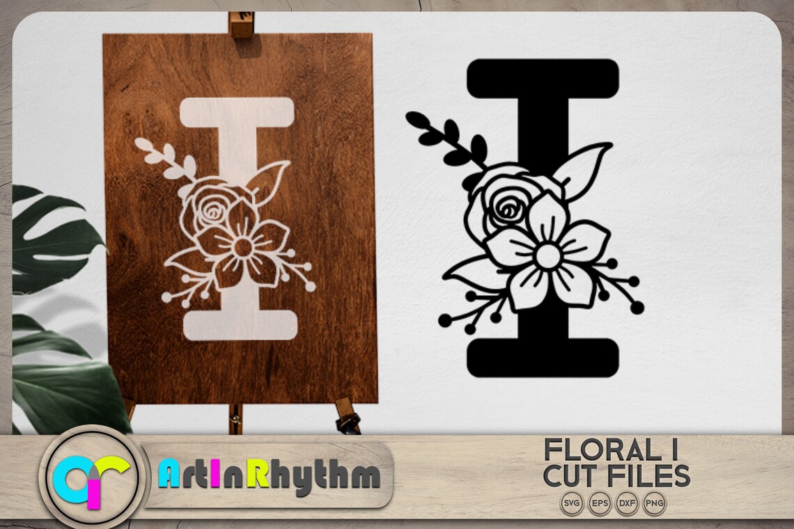 Letter I Svg Floral Letter I Alphabet Svg Letter Svg - Etsy