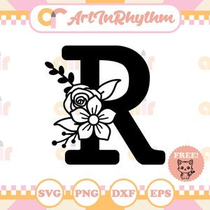 Letter R Svg, Floral Letter R, Alphabet Svg, Letter Svg, Letter ...