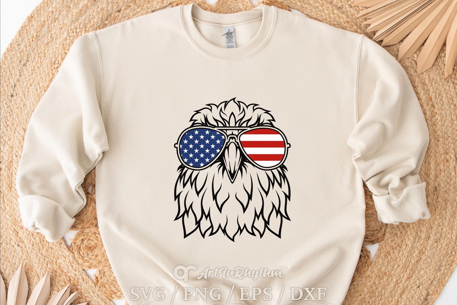 Eagle Svg, Eagle With Sunglasses Svg, American Eagle Svg, 4th of July ...