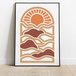 Boho Svg, Modern Boho Svg Bundle, Boho Elements Svg, Boho Wall Arts Svg ...