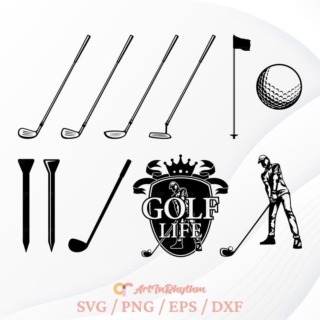 Golf Svg, Golf Svg Bundle, Golf Club Svg, Golf Ball Svg, Golfing Svg ...