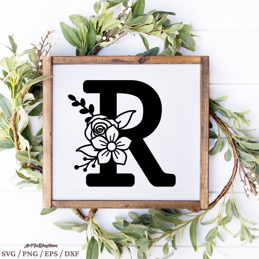 Letter R Svg, Floral Letter R, Alphabet Svg, Letter Svg, Letter ...