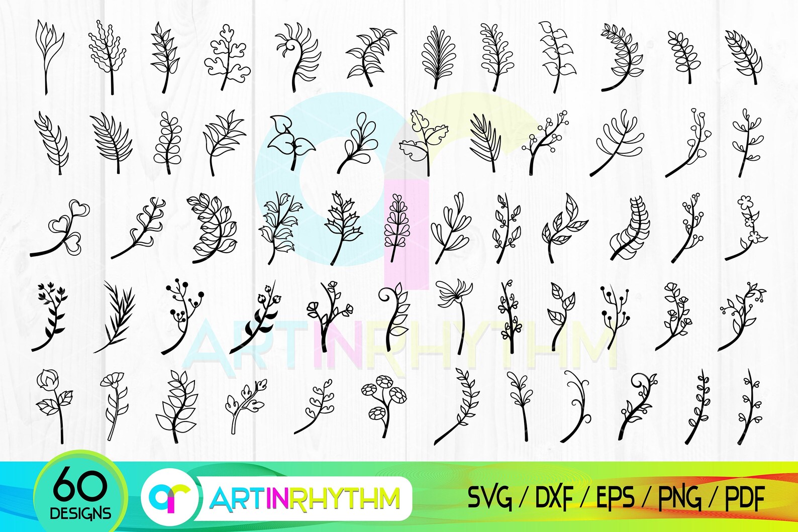 Leaves Svg Leaves Svg Bundle Leaf Svg Plants Svg Branches | Etsy