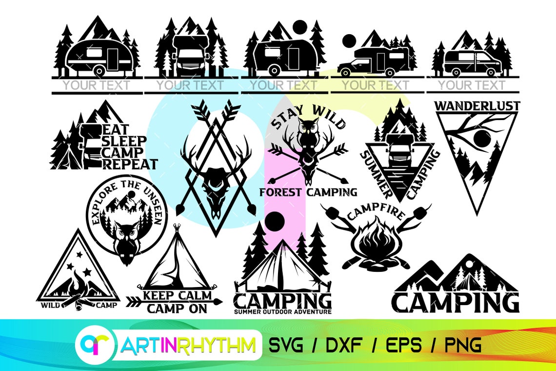 Camping Van Life Svg Bundle Camping Svg Bundle Glamping Svg - Etsy