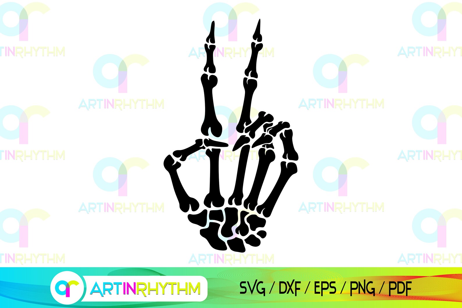 Halloween Hand Svg Halloween Skeleton Hand Symbol Svg Bundle | Etsy