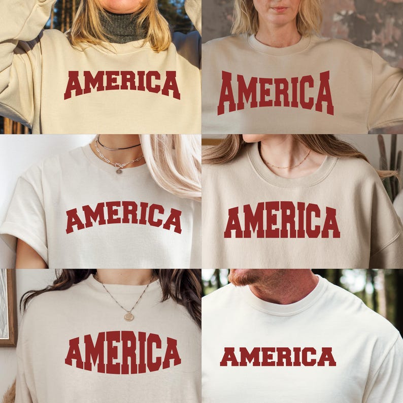 America Varsity Curve Text, America Font Shirt PNG, USA 4th of July ...