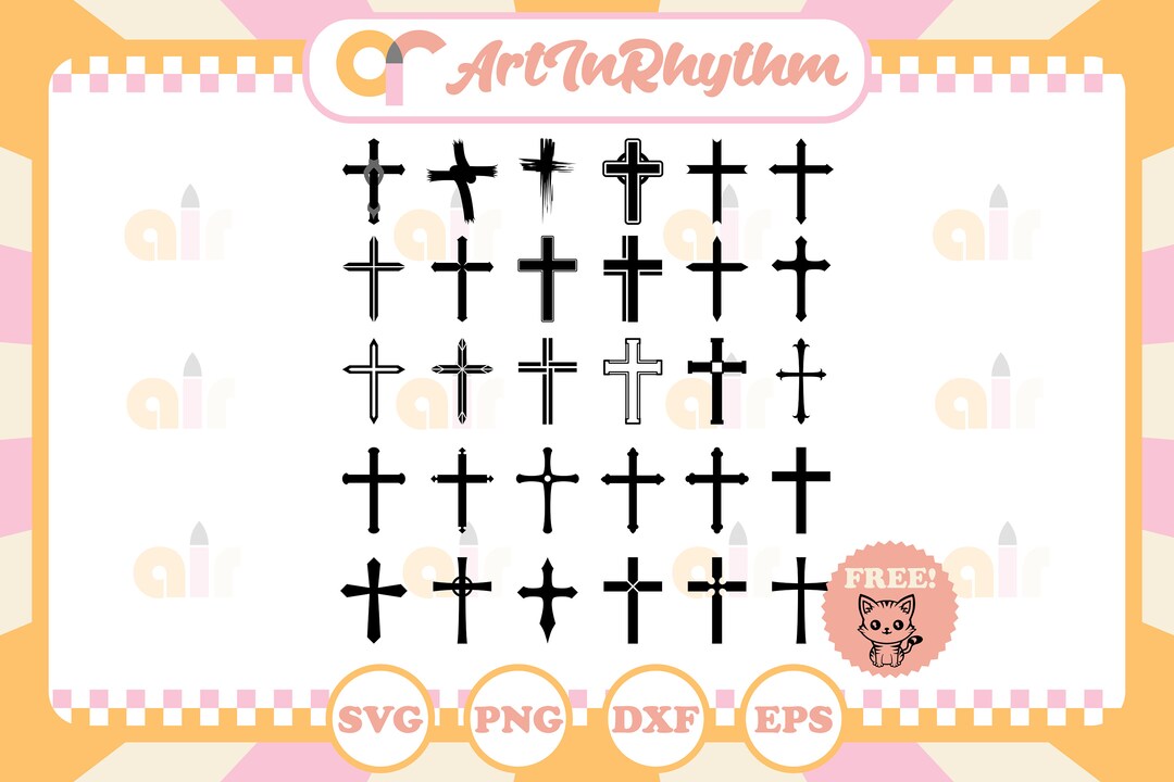 Paquete Cross Svg Cross Svg Archivos de corte Cross Svg - Etsy España