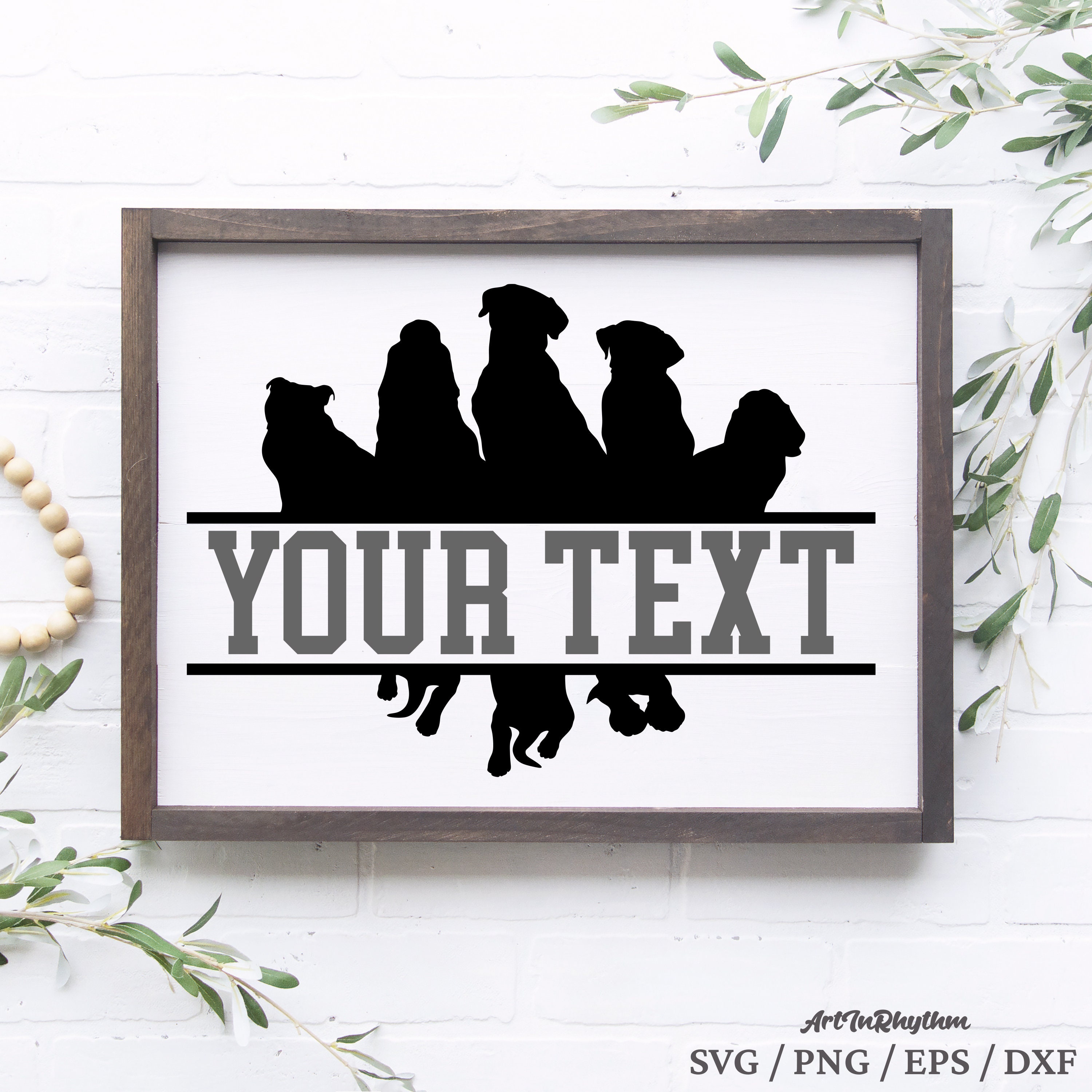Dogs Svg, Dog Split Monogram Svg, Dog Monogram Svg, Dog Cliparts ...