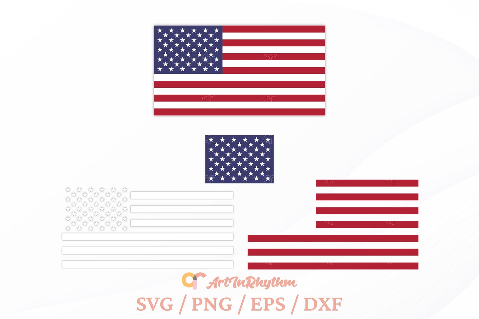 American Flag Svg Bundle, Independence Day Svg, 4th of July Svg, USA ...