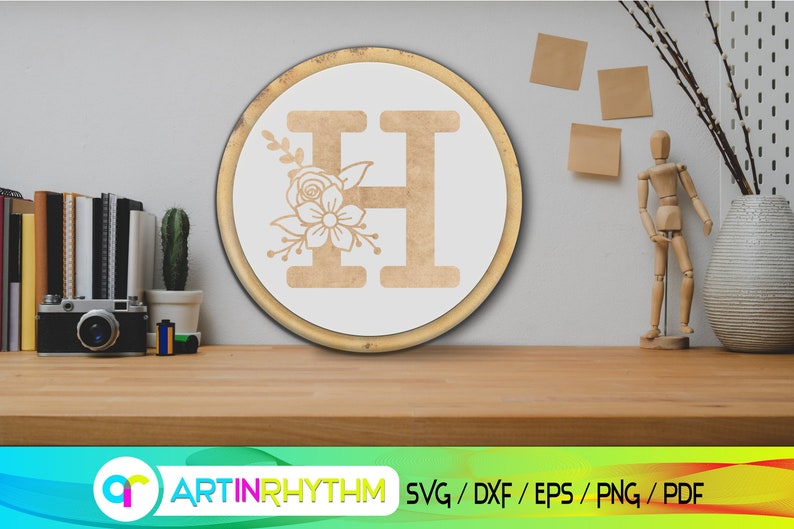 Letter H Svg Floral Letter H Alphabet Svg Letter Svg | Etsy