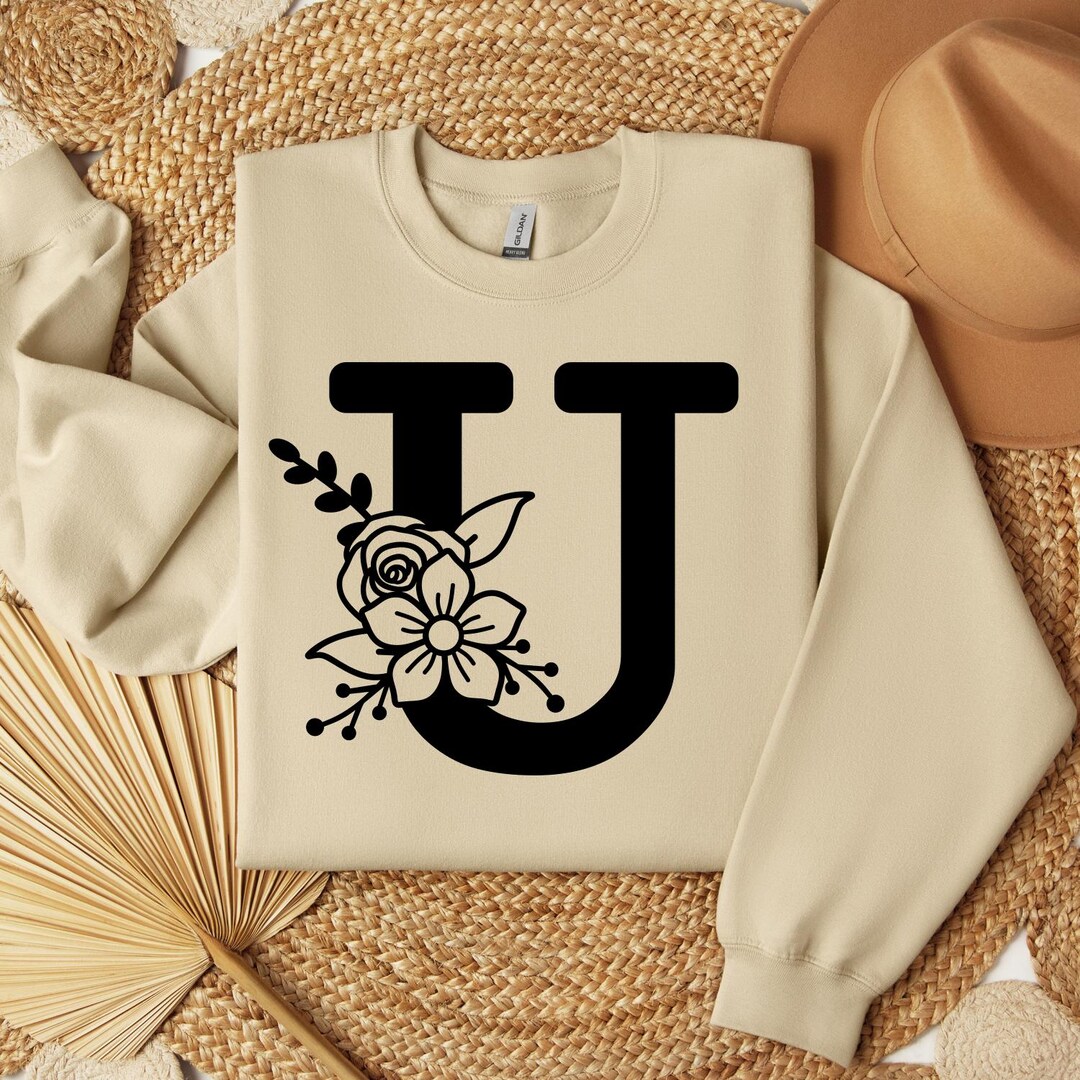 Letter U Svg, Floral Letter U, Alphabet Svg, Letter Svg, Letter ...