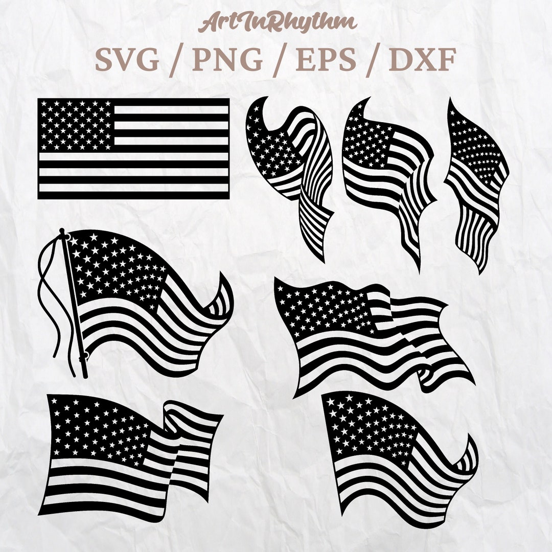 American Flag Svg Bundle, US Flags Svg, USA Flags Svg, American Flag ...