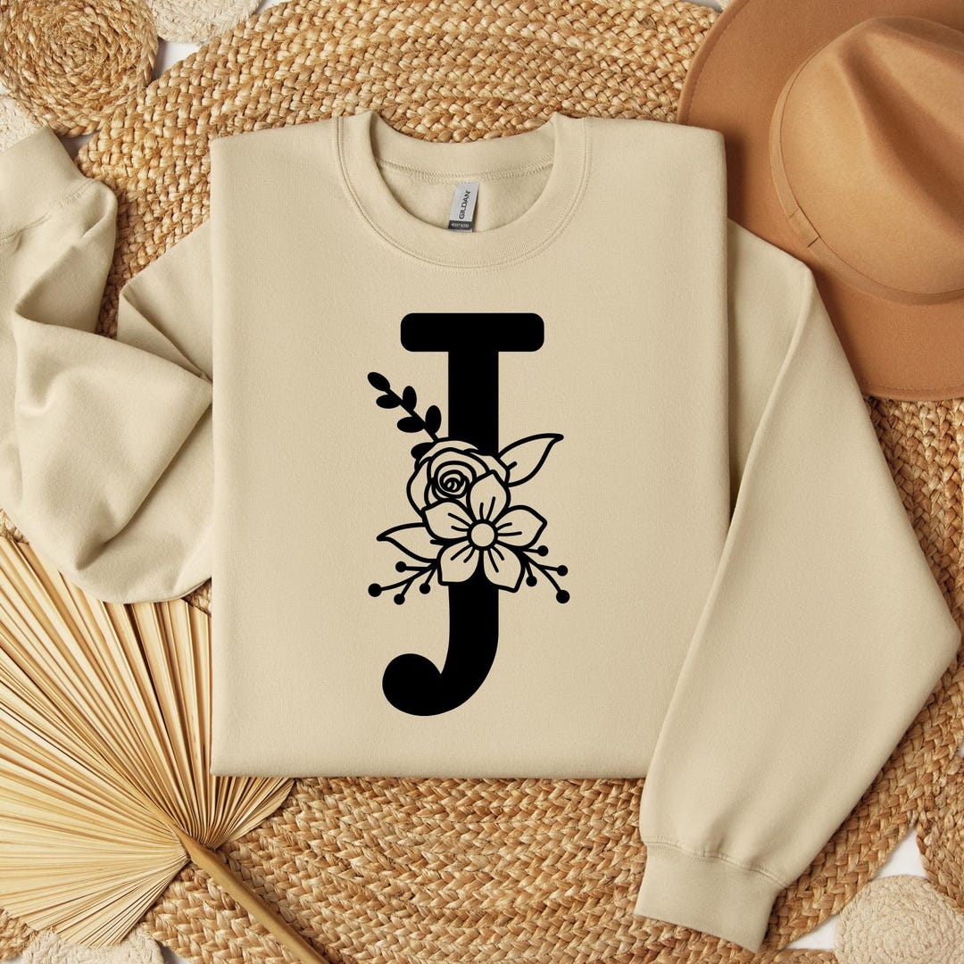 Letter J Svg, Floral Letter J, Alphabet Svg, Letter Svg, Letter ...
