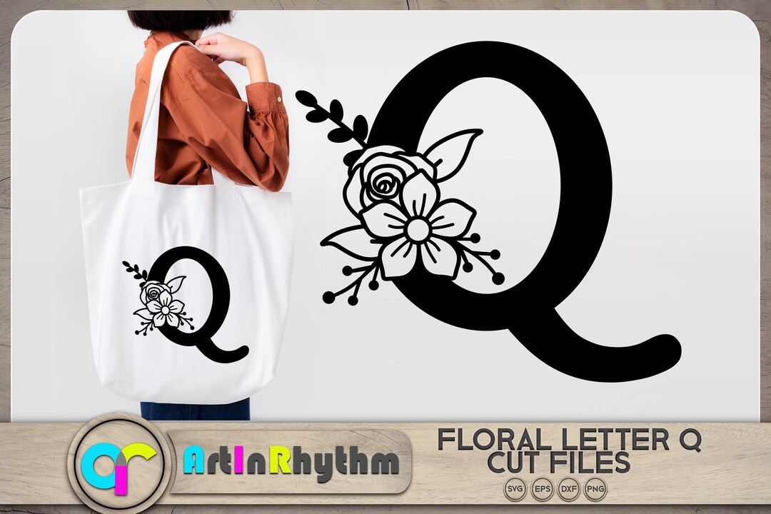 Letter Q Svg Floral Letter Q Alphabet Svg Letter Svg - Etsy