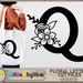 Letter Q Svg, Floral Letter Q, Alphabet Svg, Letter Svg, Letter ...