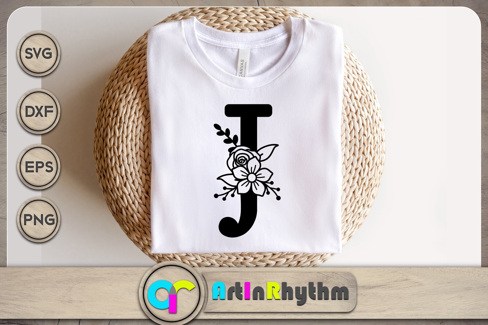 Letter J Svg Floral Letter J Alphabet Svg Letter Svg - Etsy