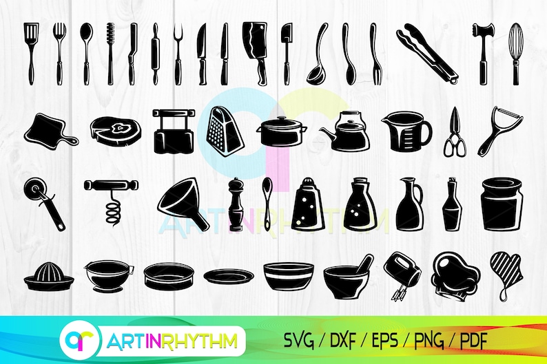Kitchen Svg Kitchen Utensils Svg Kitchen Tools Svg Cooking - Etsy