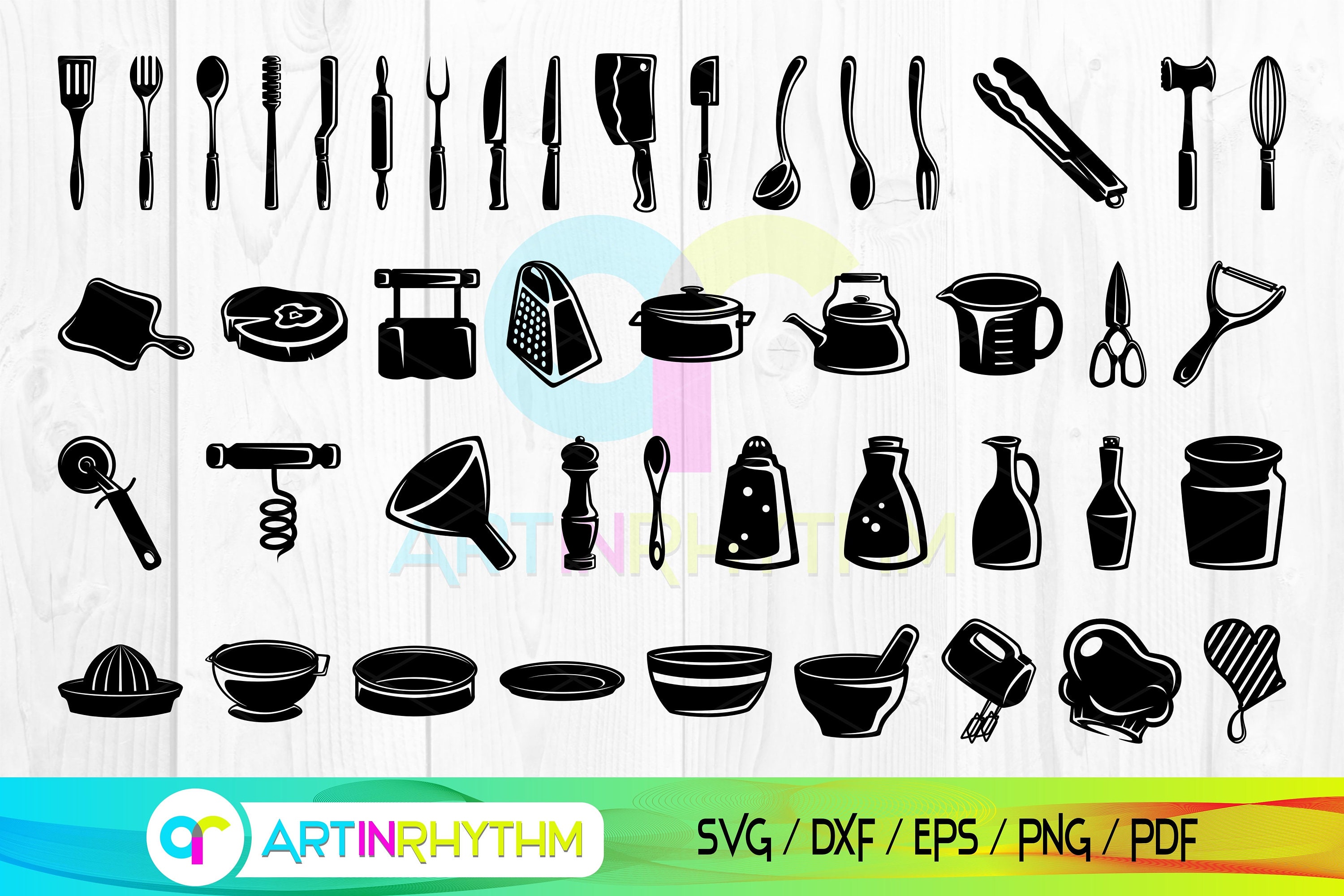 Kitchen Svg Kitchen Utensils Svg Kitchen Tools Svg Cooking - Etsy