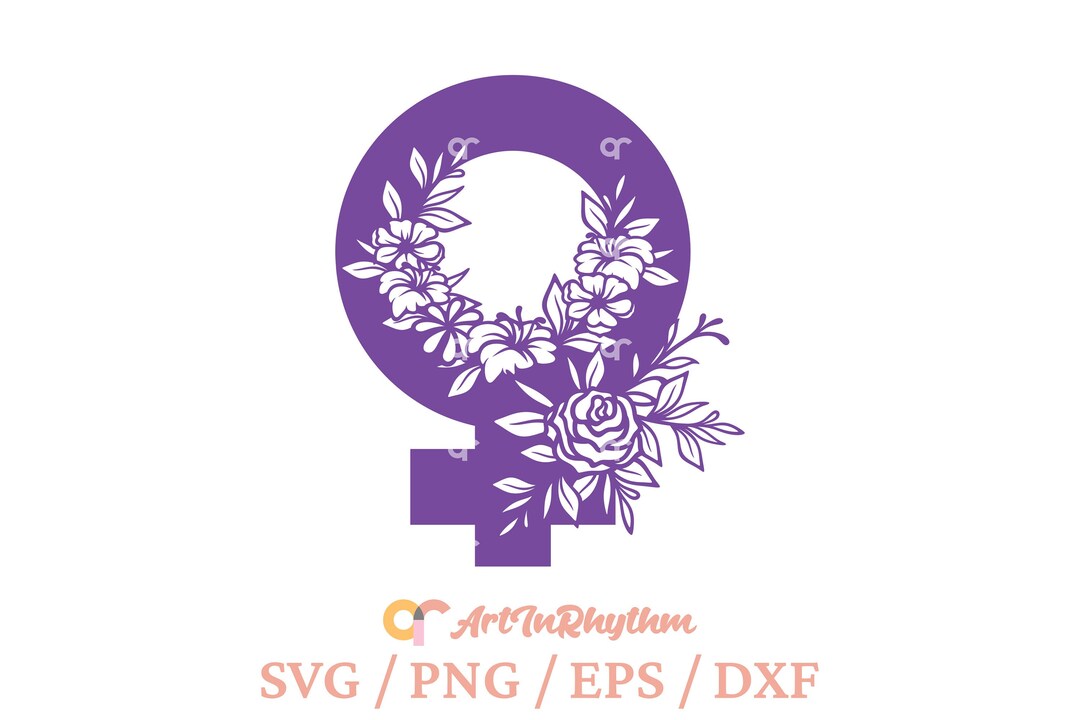 Woman Symbol Svg, International Women's Day Svg, Women Gender Symbol ...