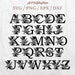 Floral Alphabet Svg Bundle, Number 1-10 Svg Bundle, Alphabet Svg Bundle ...