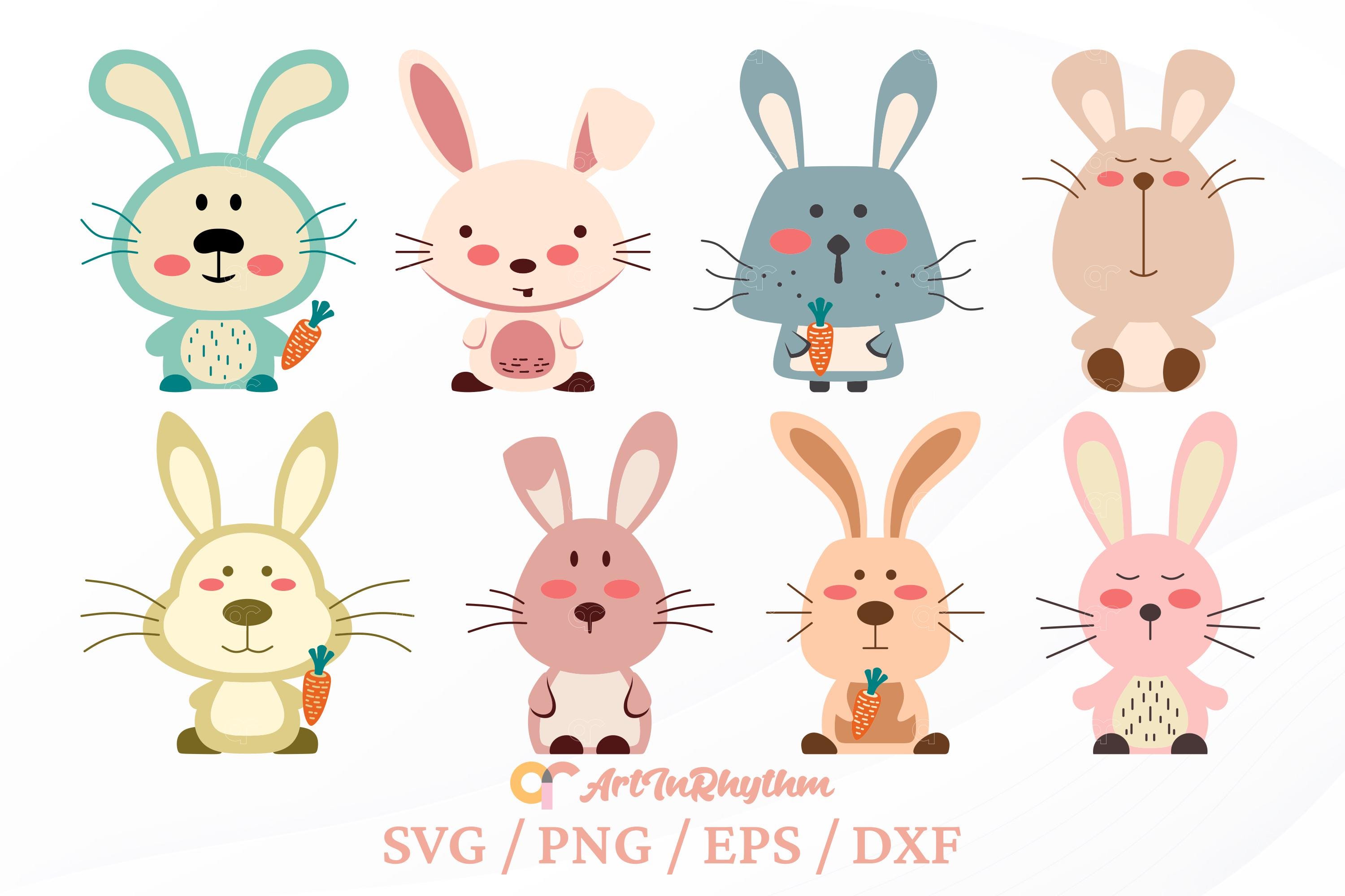 Easter Svg, Easter Bunny Svg Bundle, Easter Bunnies Svg, Easter Svg ...