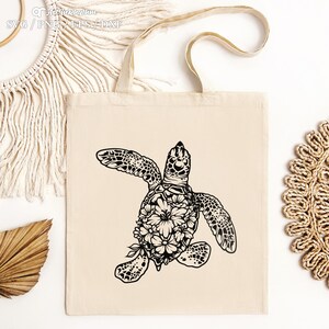 Sea Turtle Svg, Sea Creature Svg, Floral Sea Turtle Svg, Sea Turtle ...