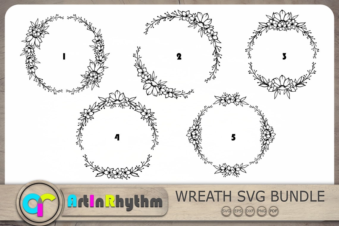 Circle Frame Svg Circle Frame Svg Bundle Circle Svg Wreath - Etsy