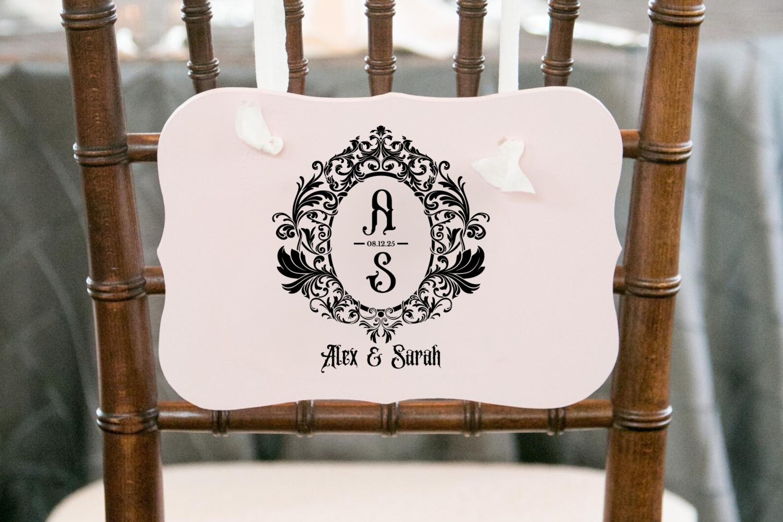 Personalize Wedding Royal Monogram Logo, Premium Elegant Victorian ...