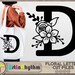 Letter D Svg Floral Letter D Alphabet Svg Letter Svg - Etsy