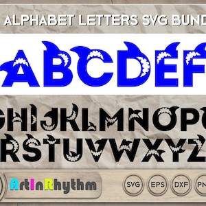 Shark Alphabet Letter Svg Bundle Kids A-z Alphabet Svg. Shark - Etsy Canada