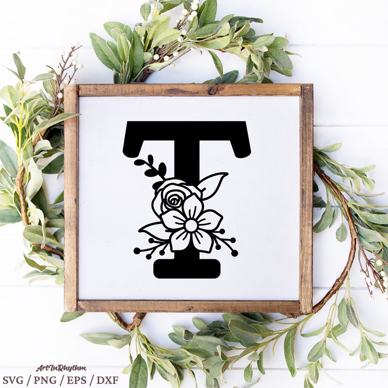 Monogram Letter T - Etsy