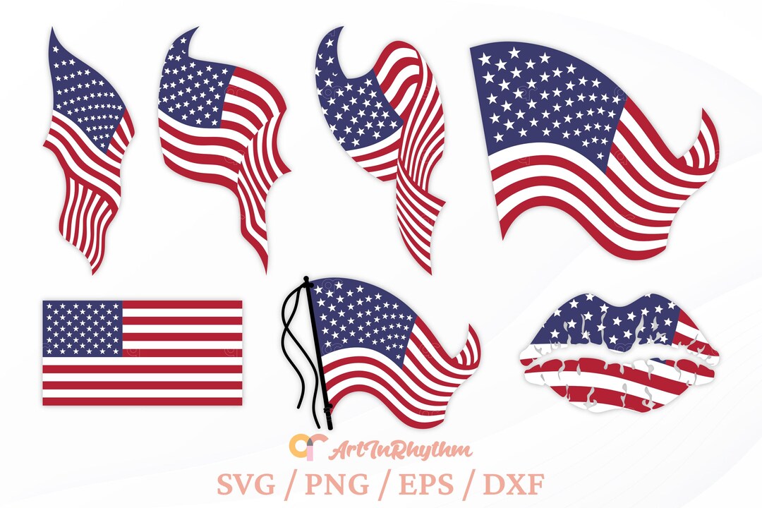 American Flag Svg Bundle, Independence Day Svg, 4th of July Svg, USA ...