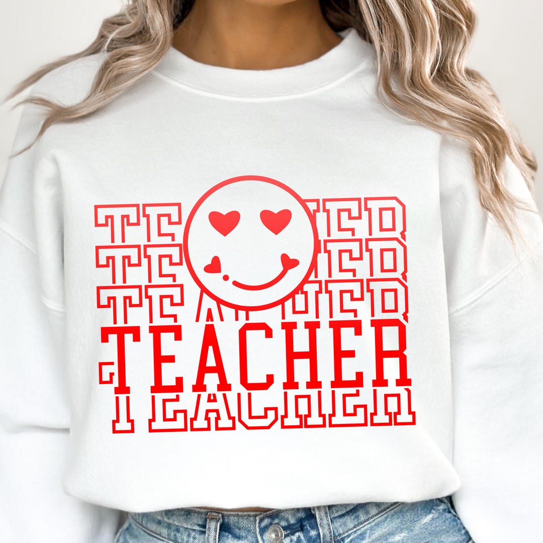 Teacher Cut Files / Teacher Svg Files / Teacher Smile Face Svg ...