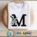 Letter M Svg Floral Letter M Alphabet Svg Letter Svg - Etsy