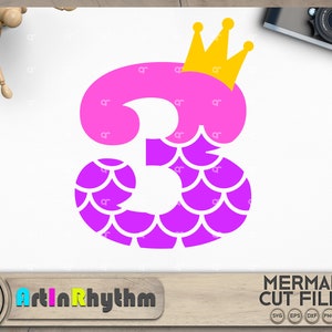 Mermaid Scale Number Bundle, Mermaid Number Svg, Mermaid Scale Svg ...