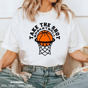 Basketball Take the Shot Svg, Basketball Shoot Svg, Basketball Ball Svg ...