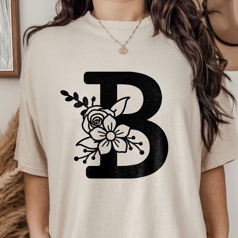B Split Letter Monogram - Etsy