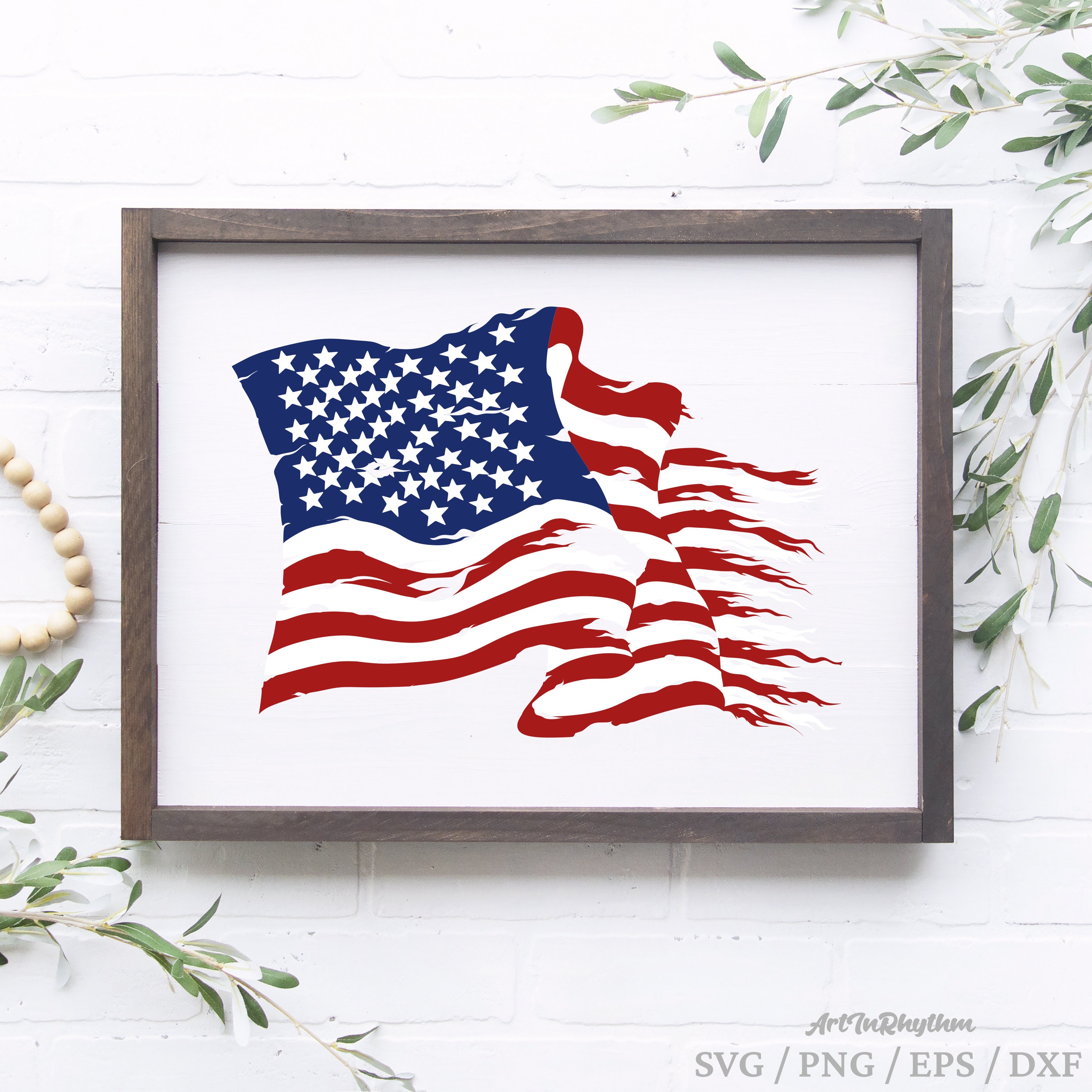 Distressed American Flag Svg, American Flag Svg, 4th of July Svg ...