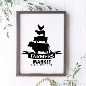 Farmers Market Sign Svg Bundle, Poultry Shop Sign Svg, Butcher Meat ...